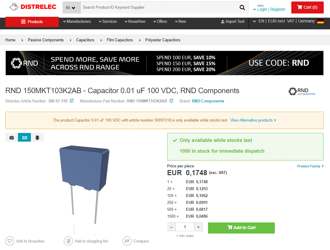 Distributeur majeur de composants électroniques, d’automatisation et de ...