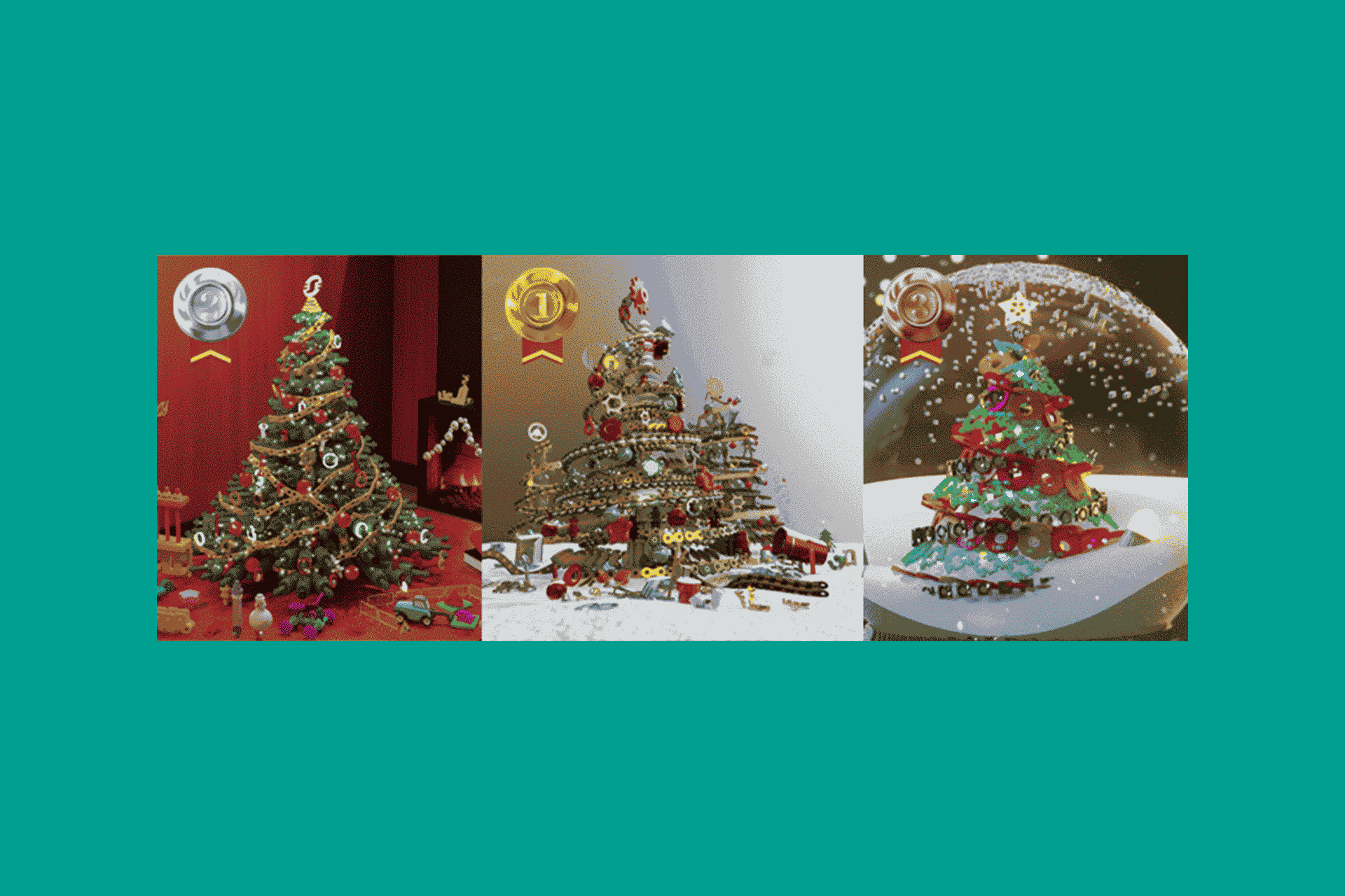14th TraceParts Christmas Tree Design Contest: The winners have been ...