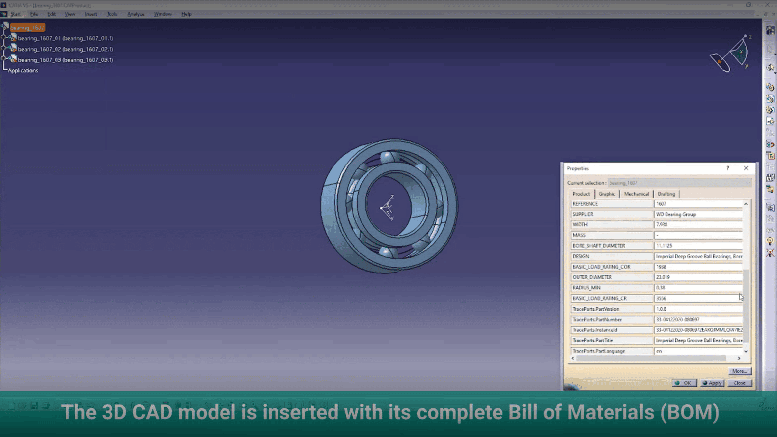 CATIA V5 - intégrer des modèles 3D TraceParts dans CATIA V5