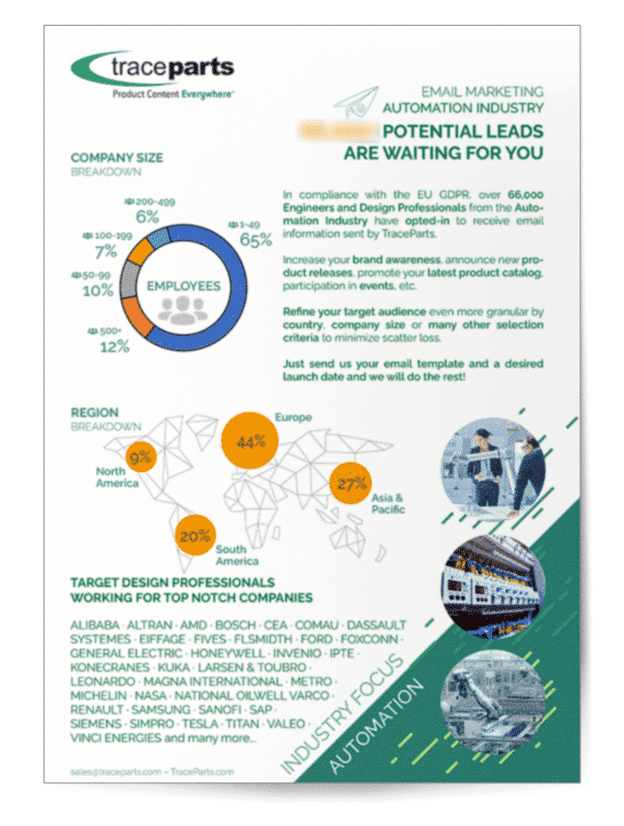 Target engineers in the Automation Industry - Thank you - TraceParts